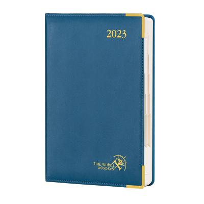 China A5 80gsm Paper Daily Planner 2023 365 Days Classic Schedule Notebook Customizable for sale