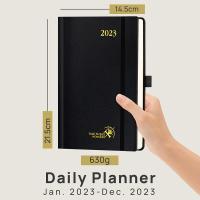 China A5 2023 Daily Planner Hardcover Leatherette Paper 1 Page Per Day OEM ODM for sale