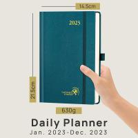 China A5 Leatherette Hardcover 2023 Daily Planner 1 Page Per Day FSC Certified Paper for sale