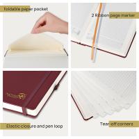 China Bordeaux 2023 A5 Planner Executive Daily Diary 386 Pages Customization for sale