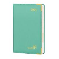 China Custom A5 2023 Daily Planner Sponge Filled Hardcover Monthly Tabs 8.5x5.5 Inch for sale