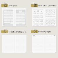 China 2023 A5 Pink Daily Planner Vertical Layout Monthly Tabs 100 Pages for sale