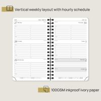 China Mini Spiral Planner 2023 6.75x4.25in Softcover Daily Weekly Monthly Agenda for sale