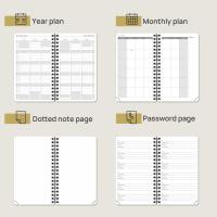 China Mini Spiral Planner 2023 6.75x4.25in Softcover Daily Weekly Monthly Agenda for sale