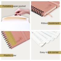 China Mini Spiral Weekly Planner 2023 2024 Pink 4.33x6.69in Daily Agenda for sale