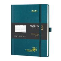 China Pacific Green 2023 Weekly Planner Vertical Layout Monthly Weekly Plan On 2 Pages Large for sale
