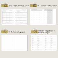 China Custom Hardcover Weekly Planner 2023 2 Page Weekly Plan Quick Search Corners for sale