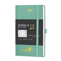 China Customizable FSC Certified Weekly Planner 2023 100gsm Ivory Paper Green for sale
