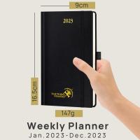 China Customization Student Weekly Planner 2023 Hard Cover 4.25X6.75In for sale