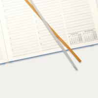 China Dotted Note Pages Student Weekly Planner Haze Blue Leatherette Paper for sale