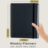China Eco Friendly 2023 Academic Planner Large Size 8.5x10.5in Acid Free Ivory Paper Custom for sale