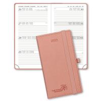 China Custom Vegan Leather Pocket Weekly Planner 2023 6.5x3.5in 13-Month Diary for sale