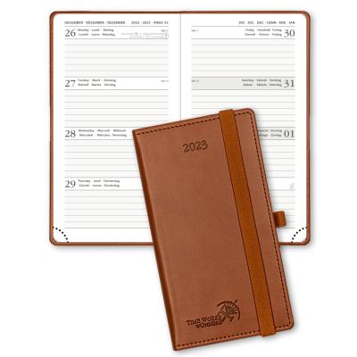 China Custom 2023 Pocket Weekly Monthly Planner 17x10.5cm FSC Certified Paper for sale