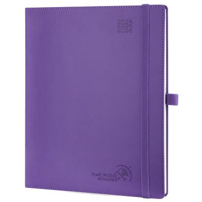 China Softcover Large Academic Planner 100GSM Ivory Paper FSC Certified 8.5x10.5 Inches for sale