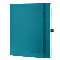 China 2024 Weekly Academic Planner 8.5x10.5 Inch FSC Certified Ivory Paper Leather Cover for sale