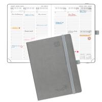 China 2024 POPRUN Medium Academic Planner Custom Grey Weekly Schedule Large Writting Space for sale
