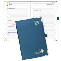 China Custom A5 PU Hardcover Academic Planner 2024 150 Pages 80gsm Ivory Paper for sale