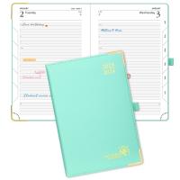 China Custom A5 2024 Academic Weekly Planner Hardcover 150 Pages PU Leather for sale
