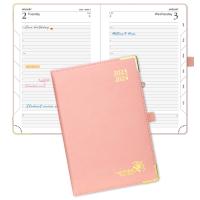 China Custom PU Leather Academic Planner A5 Size 150 Pages 2024 Daily Agenda for sale