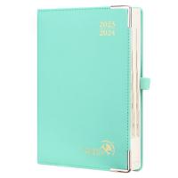China Custom A5 2024 Academic Weekly Planner Hardcover 150 Pages PU Leather for sale