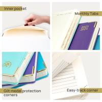 China Custom Academic Planner 2024 A5 Hardcover 150 Pages FSC Certified Ivory Paper for sale