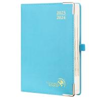 China Custom A5 PU Leather Academic Planner 2024 Weekly Agenda FSC Certified for sale