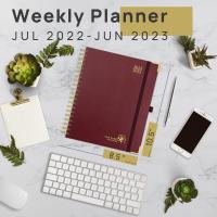 China Vertical Layout 2023 2023 Weekly Planner With 100GSM Ivory Paper for sale