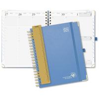 China Custom 12-Month Academic Planner July 2023-June 2024 A4 8.5x10.5 Inch Vertical Hourly Weekly for sale