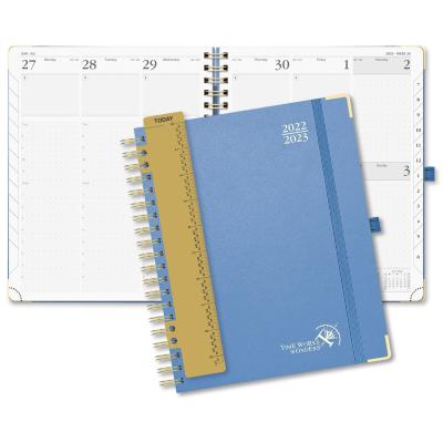 China Custom 12-Month Academic Planner July 2023-June 2024 A4 8.5x10.5 Inch Vertical Hourly Weekly for sale