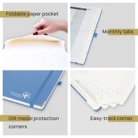 China Custom 12-Month Academic Planner July 2023-June 2024 A4 8.5x10.5 Inch Vertical Hourly Weekly for sale