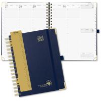 China Weekly Planner Jul. 2023 - Jun. 2023 Navy Blue Hardback Spiral Weekly Planner for sale