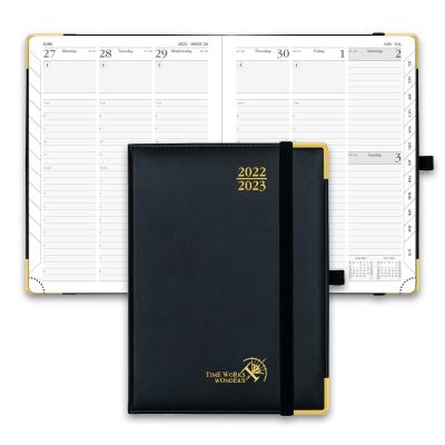 China Weekly Planner 2023 2023 Black 6.5 x 8.5 Inch Vertical Hourly Schedule Monthly Plans for sale