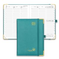 China 2023-2024 Academic Weekly Planner Turquoise 100GSM Ivory Paper Hourly Schedule Monthly Tabs Customization for sale