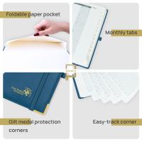 China Weekly Planner 22-23 Night Blue ECO PU leather for sale
