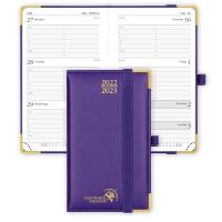 China FSC Purple Mini Academic Planner 2023 4.25x6.75 Inch Monthly Weekly Plans for sale