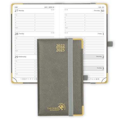 China 100GSM Ivory Paper Small Academic Planner 2023 2023 Vertical Layout for sale