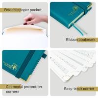 China FSC Small Academic Planner Pacific Green With Vertical Hourly Schedule for sale
