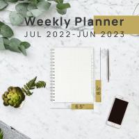China Weekly Planner 2023-2023 PVC Transparent Cover Customization Available for sale