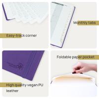 China 8.5x6.5 Inch Weekly Planner Jul 2023 Jun 2024 Purple Customizable FSC Paper for sale