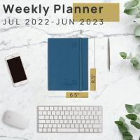 China Custom 2023-2023 Planner Medium Night Blue Softcover With Hourly Schedule for sale