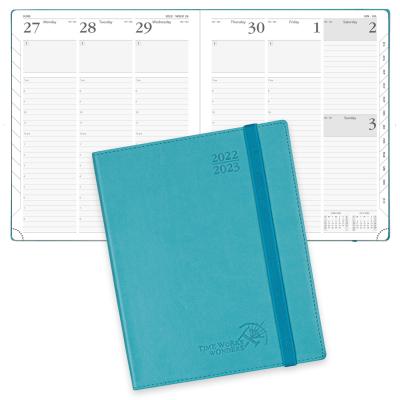 China 2023-2024 Weekly Planner 2 Pages Per Week Donau Blue 100GSM FSC Paper for sale