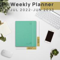 China FSC Certified A4 Weekly Planner 2023 100GSM Ivory Paper Black White Inner Page for sale
