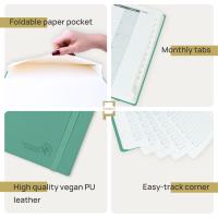 China FSC Certified A4 Weekly Planner 2023 100GSM Ivory Paper Black White Inner Page for sale