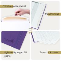 China Medium 6.5x8.5 Inch Purple Weekly Planner July 2023 to June 2024 for sale