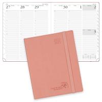 China 100GSM Paper Monthly Weekly Planner 2023 Pink 12 Months Hourly Schedule for sale