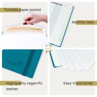 China 10.5x8.5 Inch Classic Weekly Planner 12 Month Monochrome Hourly Schedule Wire Binding for sale