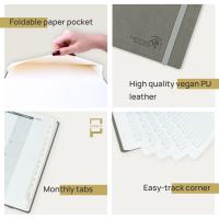 China A4 Softcover Spiral Academic Planner July 2023 to June 2023 100GSM Ivory Paper for sale