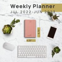 China Mini Weekly Planner 4.25x6.75inch 80gsm Ink Resistant Paper Customizable for sale