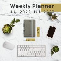 China Poprun Mini Weekly Planner 4.25x6.75 Inch Vertical Layout Monochrome Inner Pages for sale