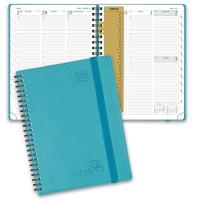 China Softcover Weekly Planner A5 6.5x8.5 Donau Blue Yearly Monthly Daily Schedule for sale